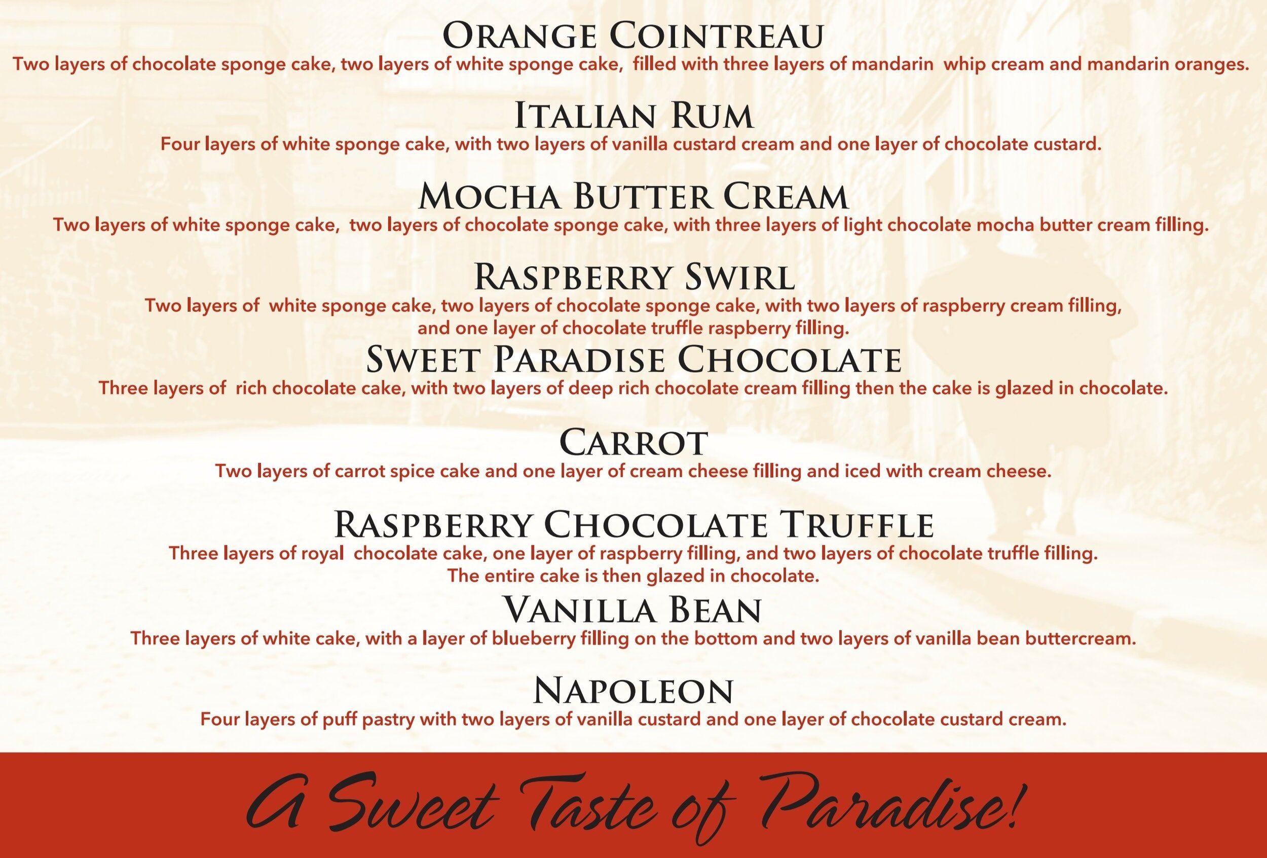 Cakes — Sweet Paradise Bakery