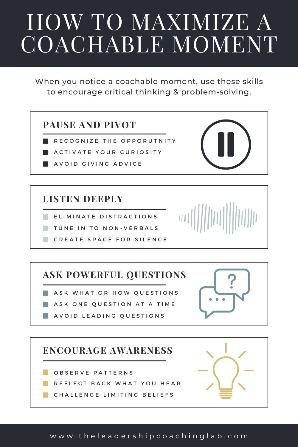 How to Maximize a Coachable Moment — The Leadership Coaching Lab