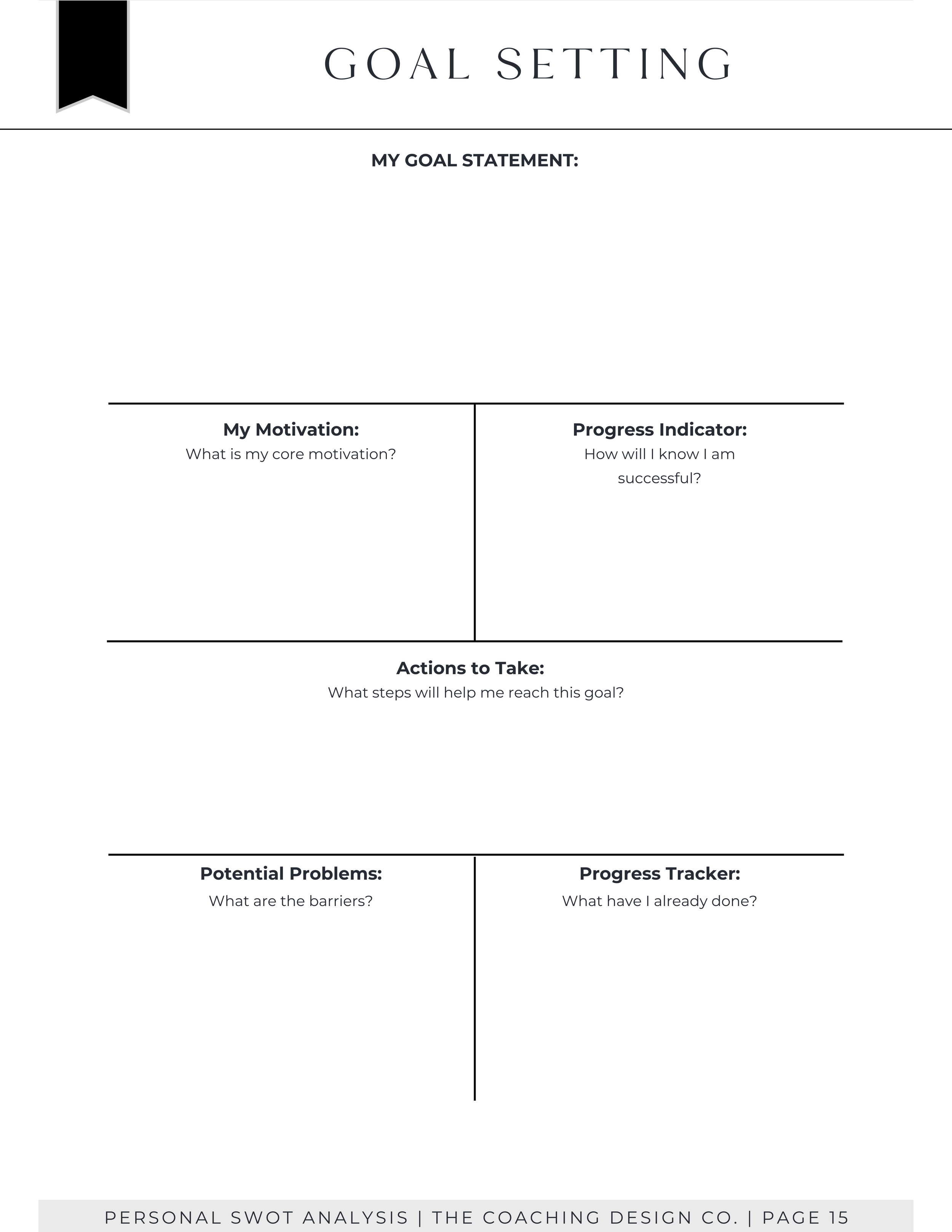 Personal Growth Map Workbook | 5 Stages of Change to Achieve Your Goals ...