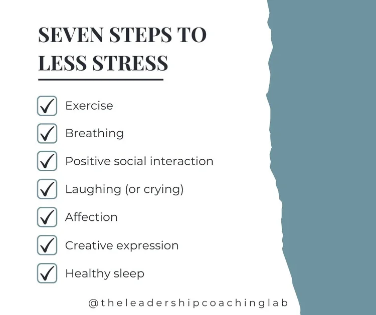 7 Steps to Less Stress — The Leadership Coaching Lab