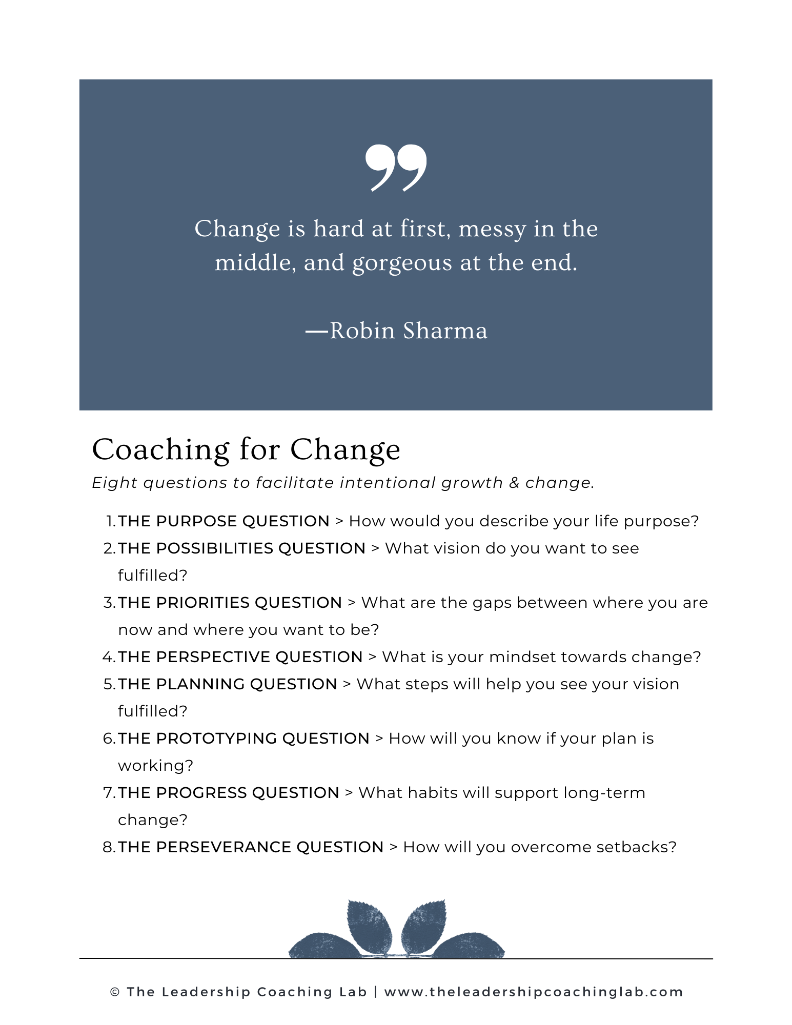Assess Your Mindset [Step 2] — The Leadership Coaching Lab