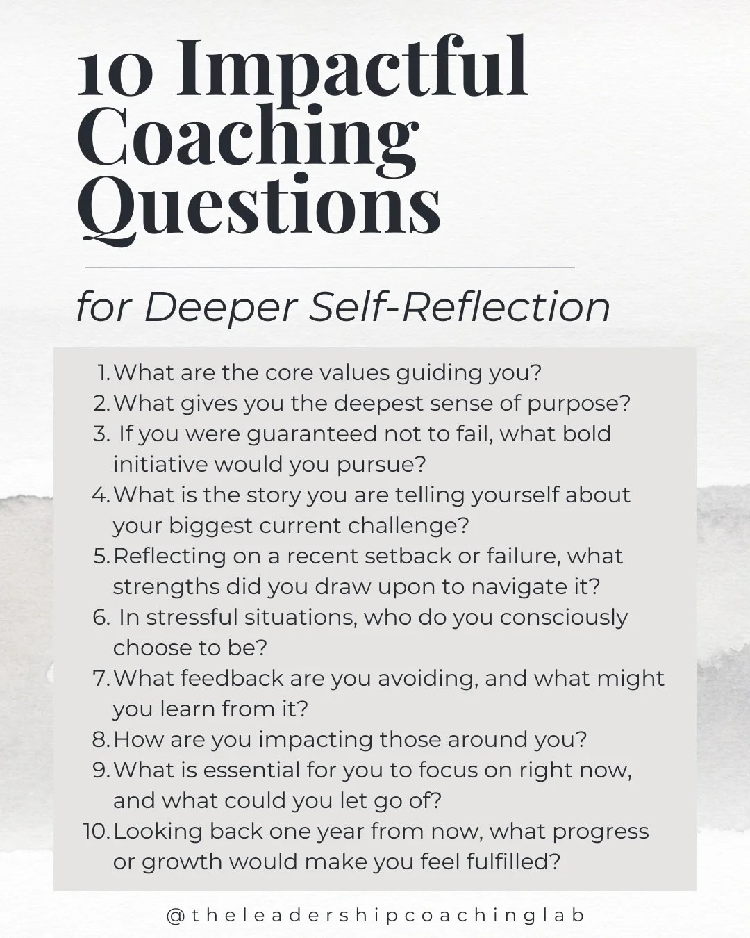 10 Impactful Coaching Questions for Deeper Self-Reflection — The ...