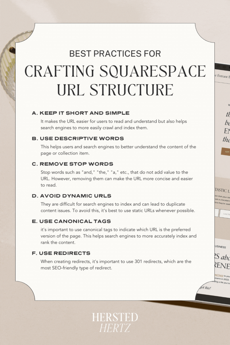 Crafting Squarespace URL Structure | Hersted Hertz Design Blog ...