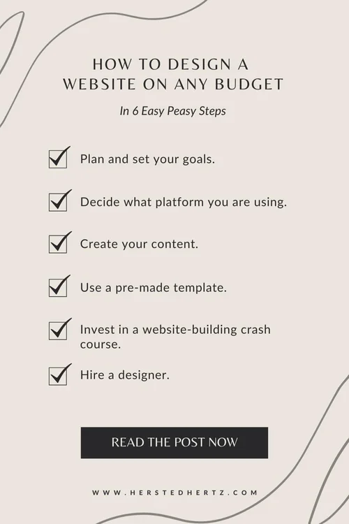 6 STEPS ON HOW TO DESIGN A WEBSITE ON ANY BUDGET — HERSTED HERTZ
