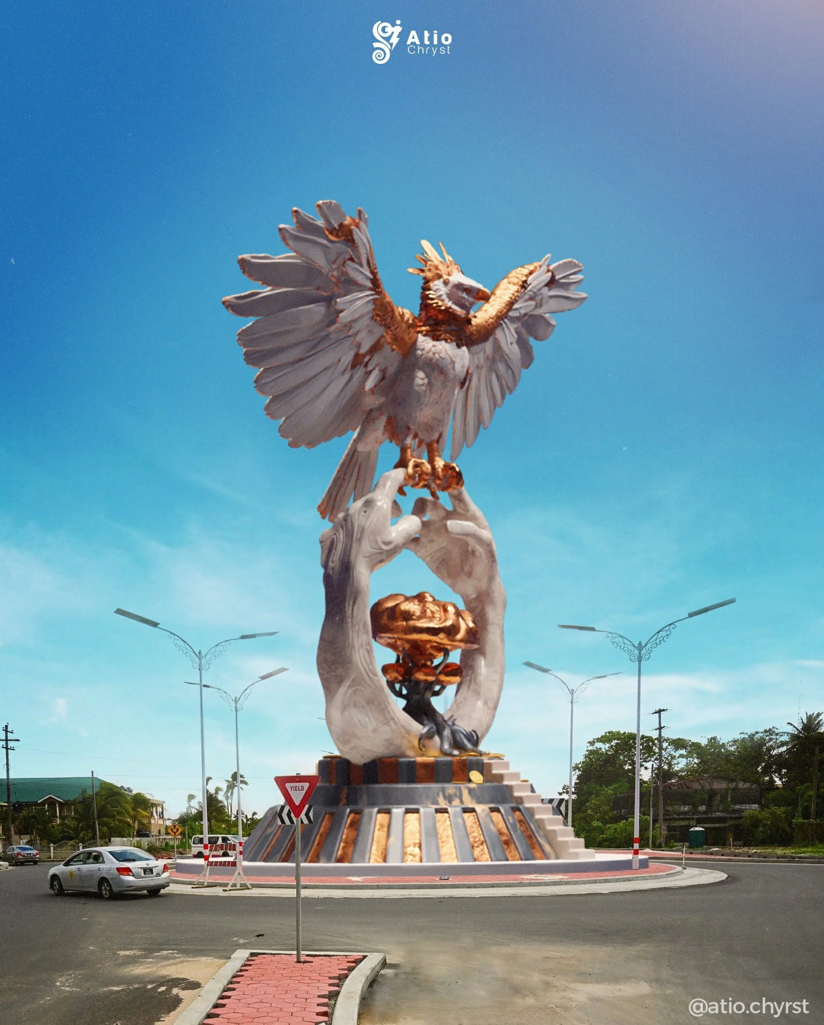 THE HARPY EAGLE MONUMENT (RE-IMAGINED) - Mandela Avenue — Atio Chryst