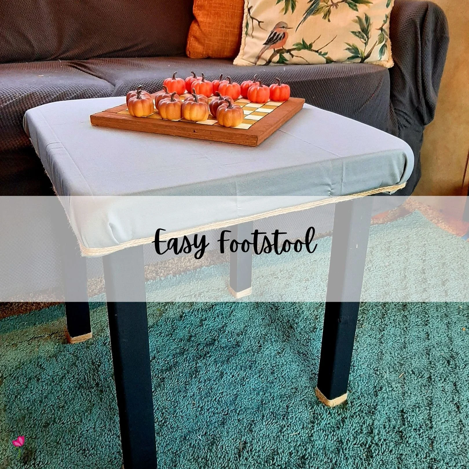 Easy DIY Footstool Tutorial — Misty Gage | Mixed Media Instructor ...