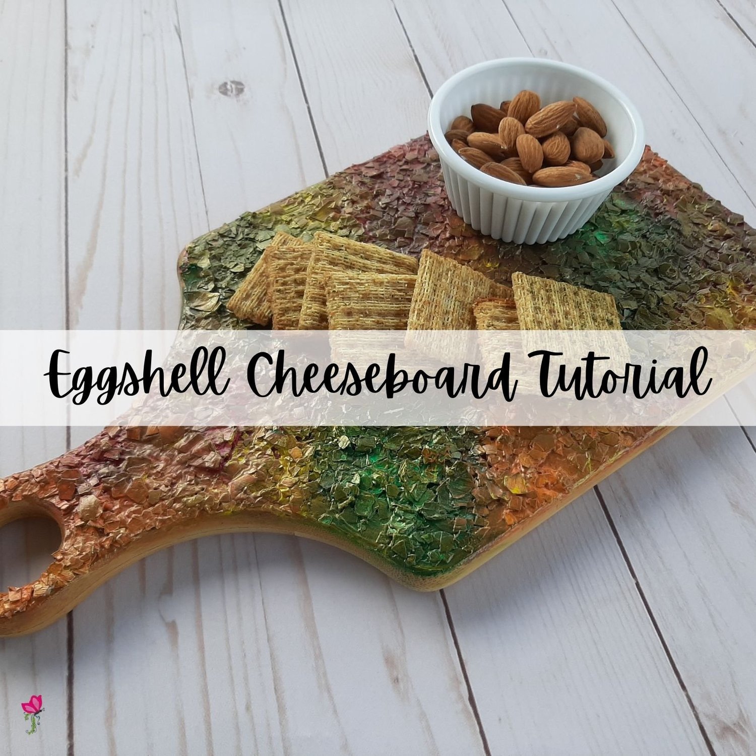 DIY Eggshell Cheeseboard Tutorial — Misty Gage | Mixed Media Instructor ...
