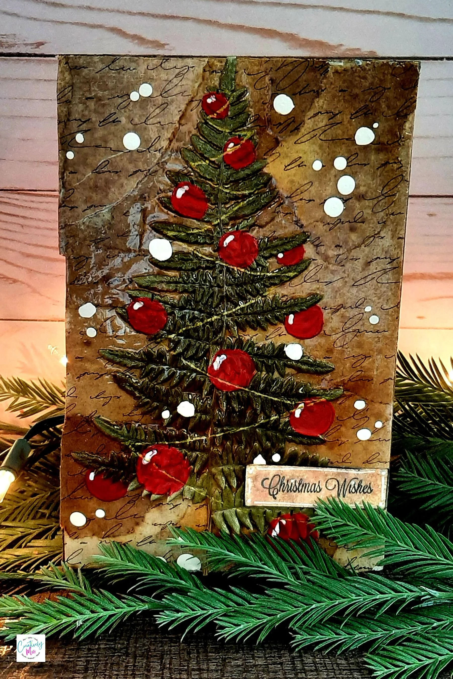 DIY Christmas Wishes Decor Tutorial — Misty Gage | Mixed Media ...
