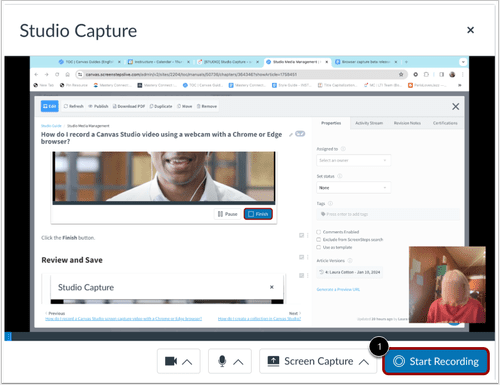 Studio Capture: A New Way to Screen Record in Canvas — Information ...