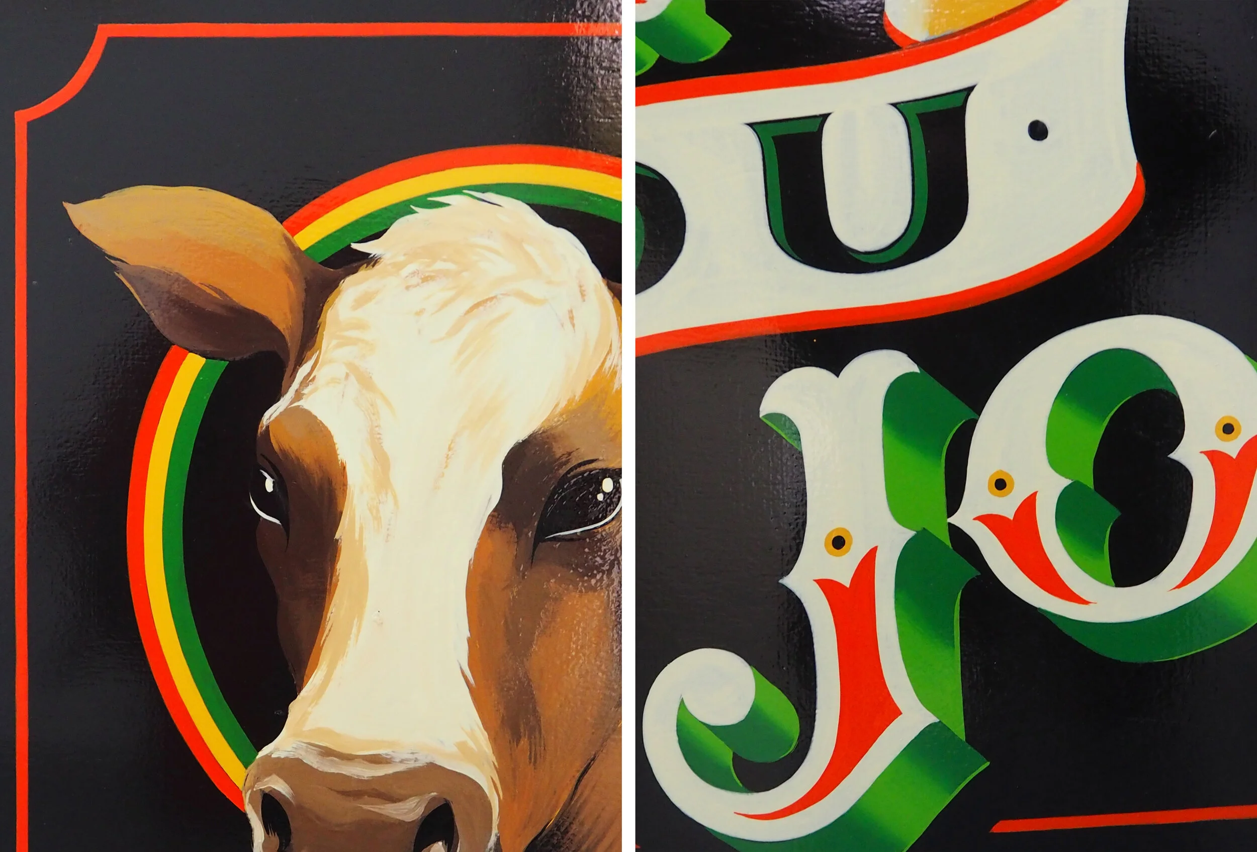 The Cow S — Traditional Signwriting | London - Hana Sunny Studio
