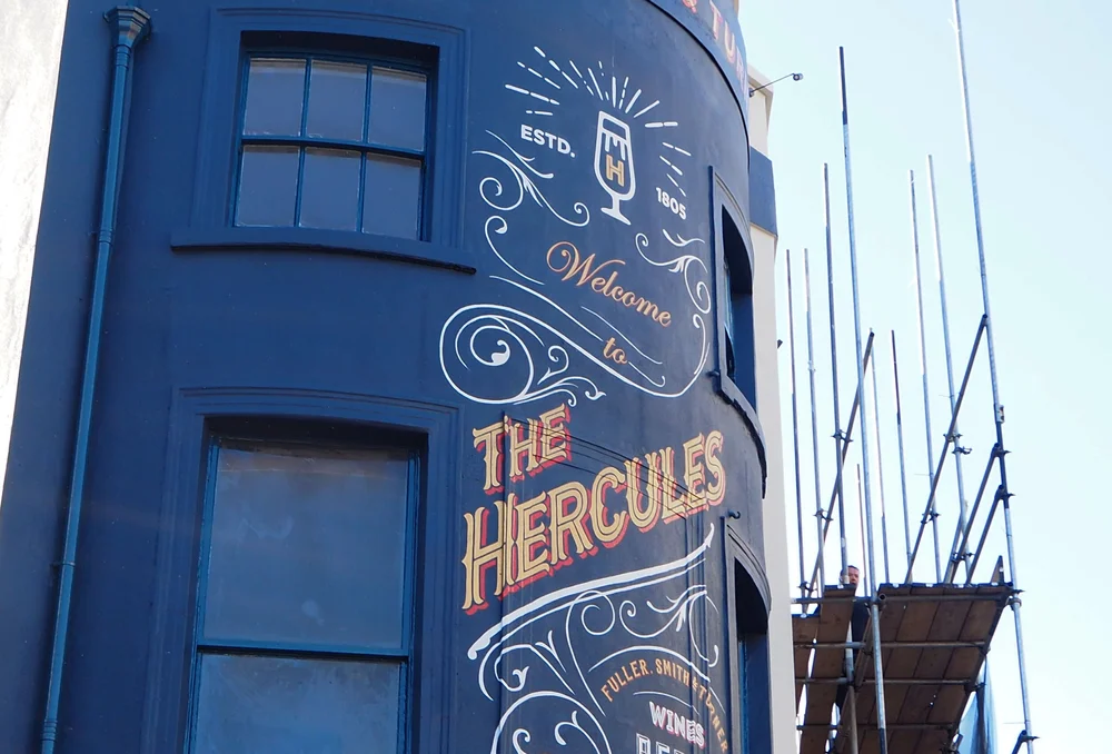 The Hercules — Traditional Signwriting | London - Hana Sunny Studio