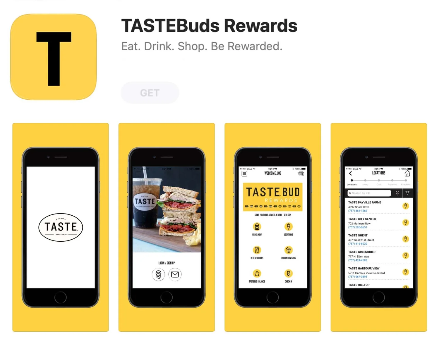 TASTEBud Rewards — TASTE