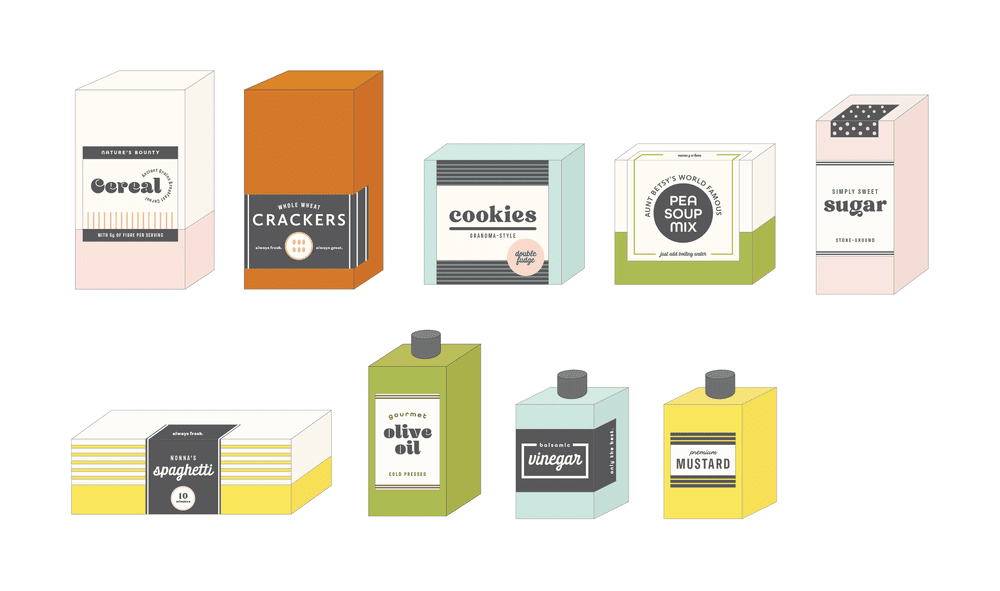 DIY Wooden Pantry Play Food | With Printable Labels — Little Reesor House