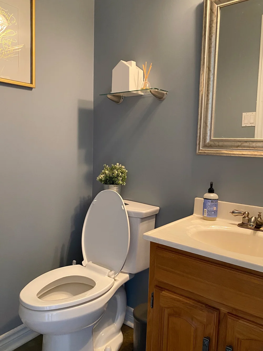 Our Tiny Powder Room Makeover (on an even tinier budget!) — Little ...
