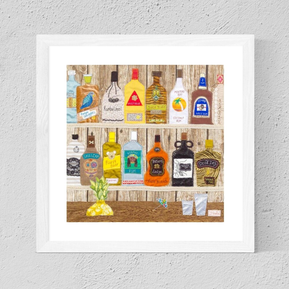 Rum Shack | Textile Art Print | Limited Edition — Jackie Gale
