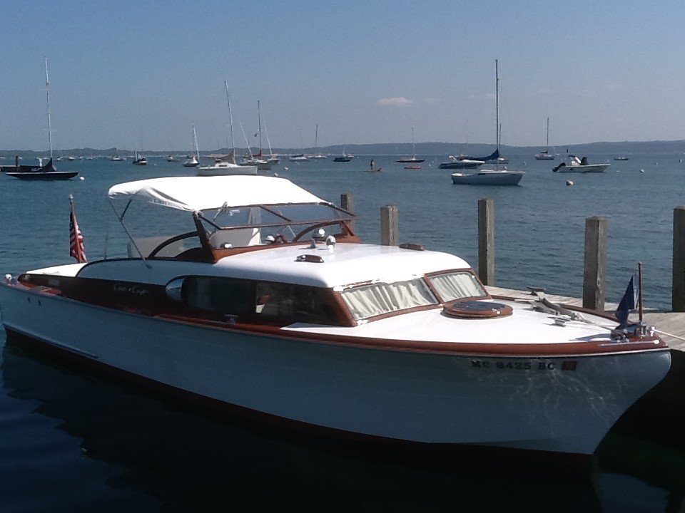 1955 27' Chris Craft Express Cruiser — Frontier Classics Wooden Boat ...