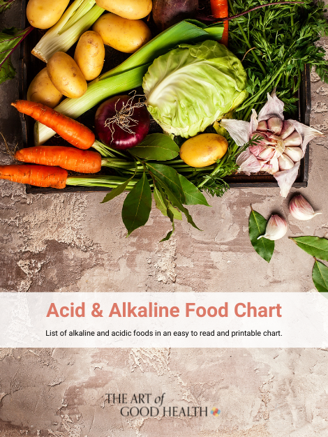 Printable Acid & Alkaline Food Chart — The Art of Good Health