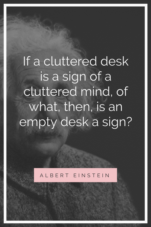 Messy Desk Quote