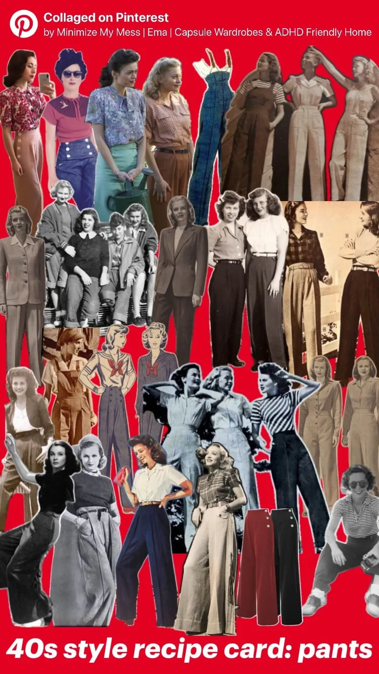 40s Style Guide (with Tips, Colors & Outfit Formulas) — Minimize My Mess