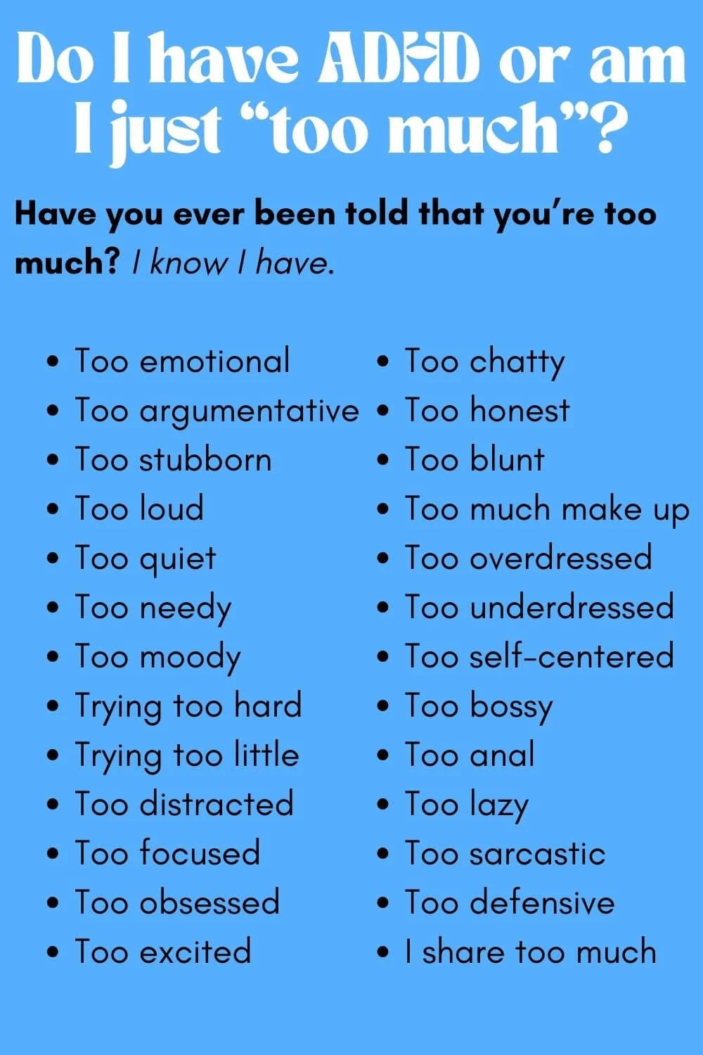 ADHD or lazy? …34 Things I had NO idea may be ADHD related — Minimize ...