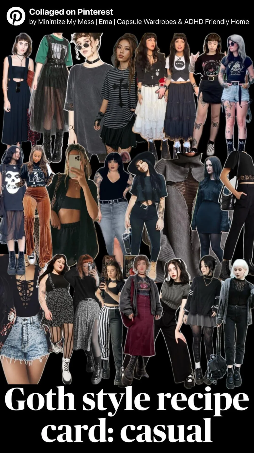 Goth Style Guide (with Tips, Colors & Outfit Formulas) — Minimize My Mess