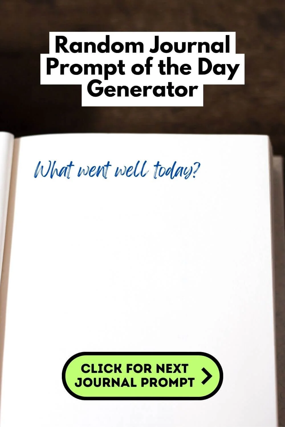 Free Journal Prompt of the Day — Minimize My Mess