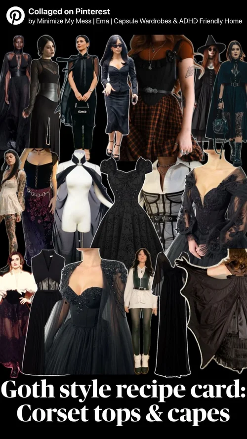 Goth Style Guide (with Tips, Colors & Outfit Formulas) — Minimize My Mess