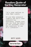 FREE Random Quote of the Day Generator — Minimize My Mess