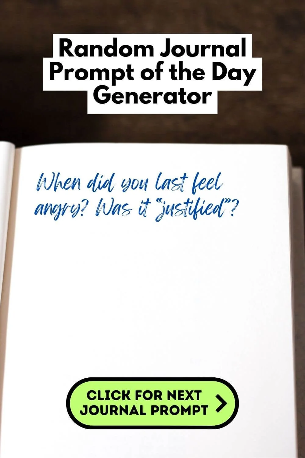 Free Journal Prompt of the Day — Minimize My Mess