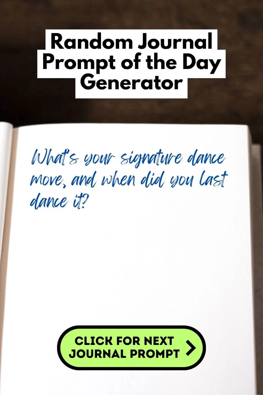 Free Journal Prompt of the Day — Minimize My Mess