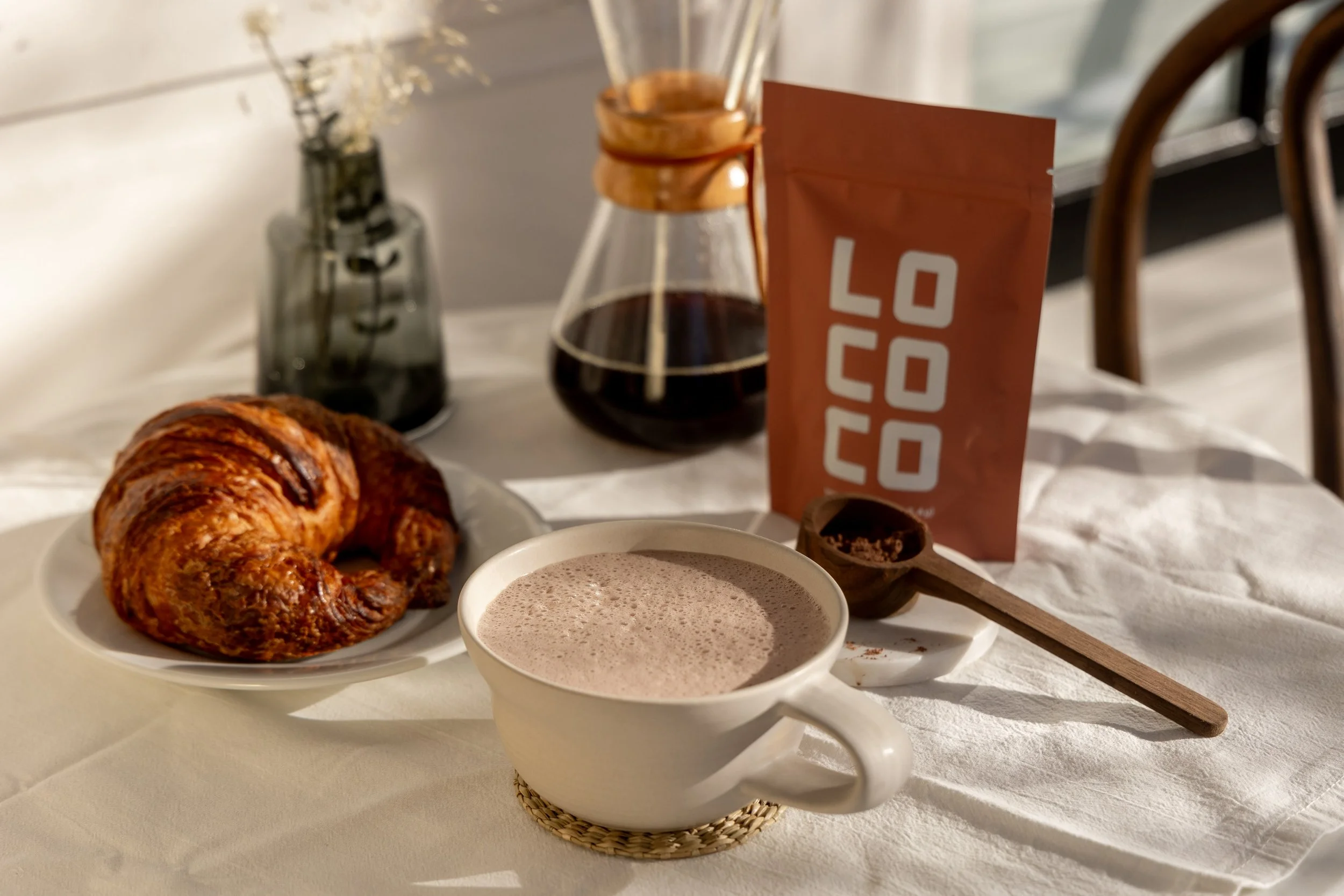LOCOCO adaptogenic hot cocoa for your heart + body + mind