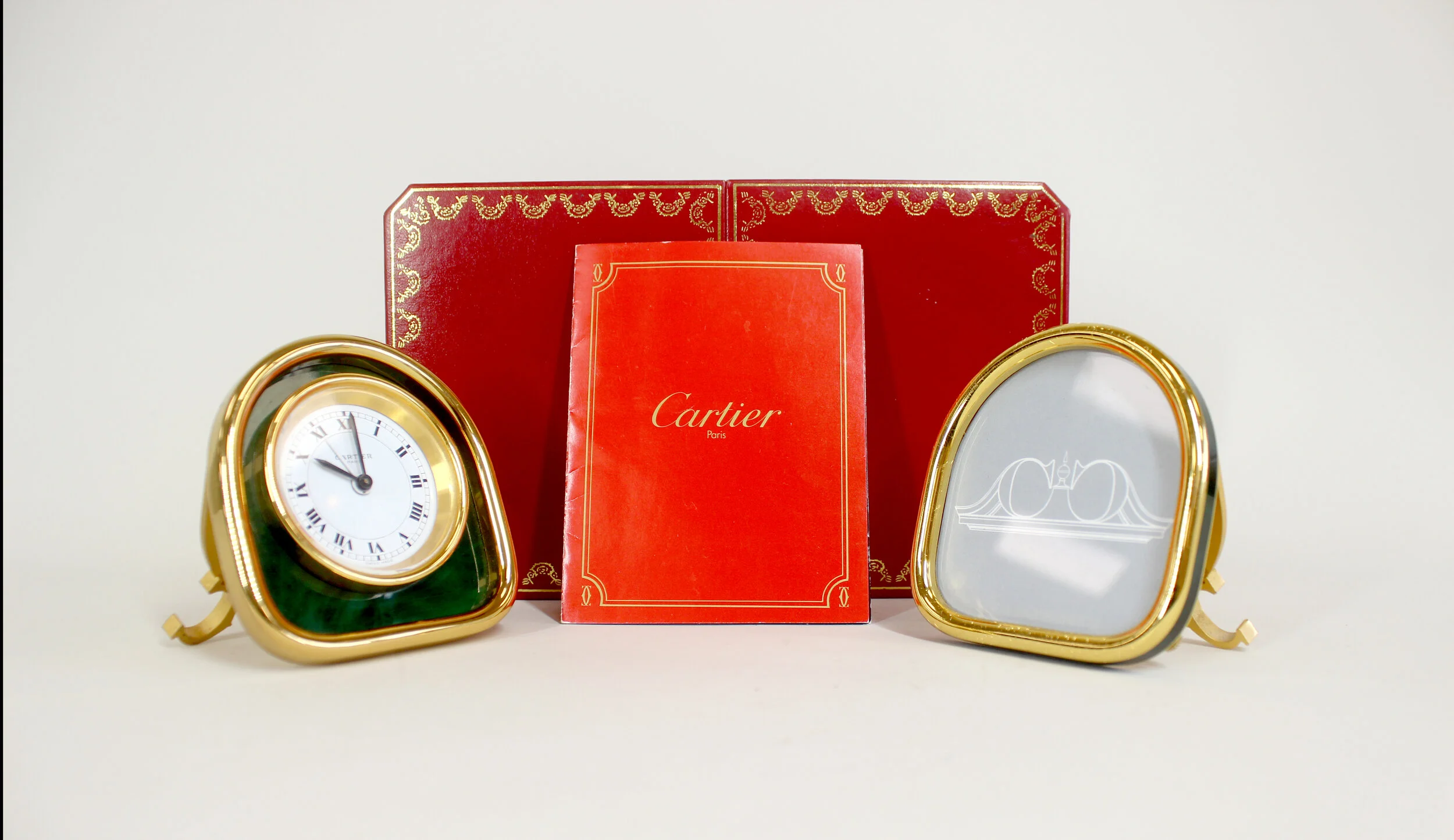 Cartier Alarm Clock with matching picture frame — Chalfont Clocks ...