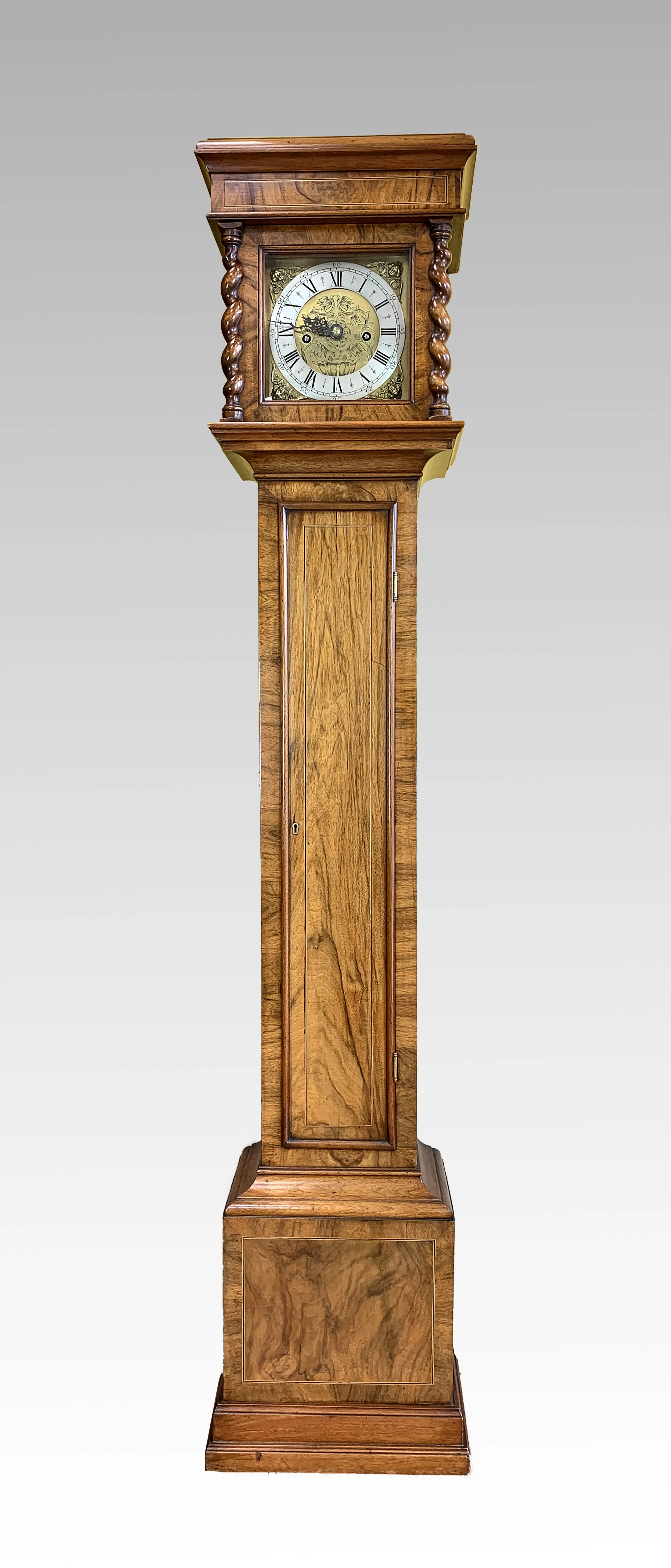 Miniature Walnut Longcase clock — Chalfont Clocks Repairs and ...