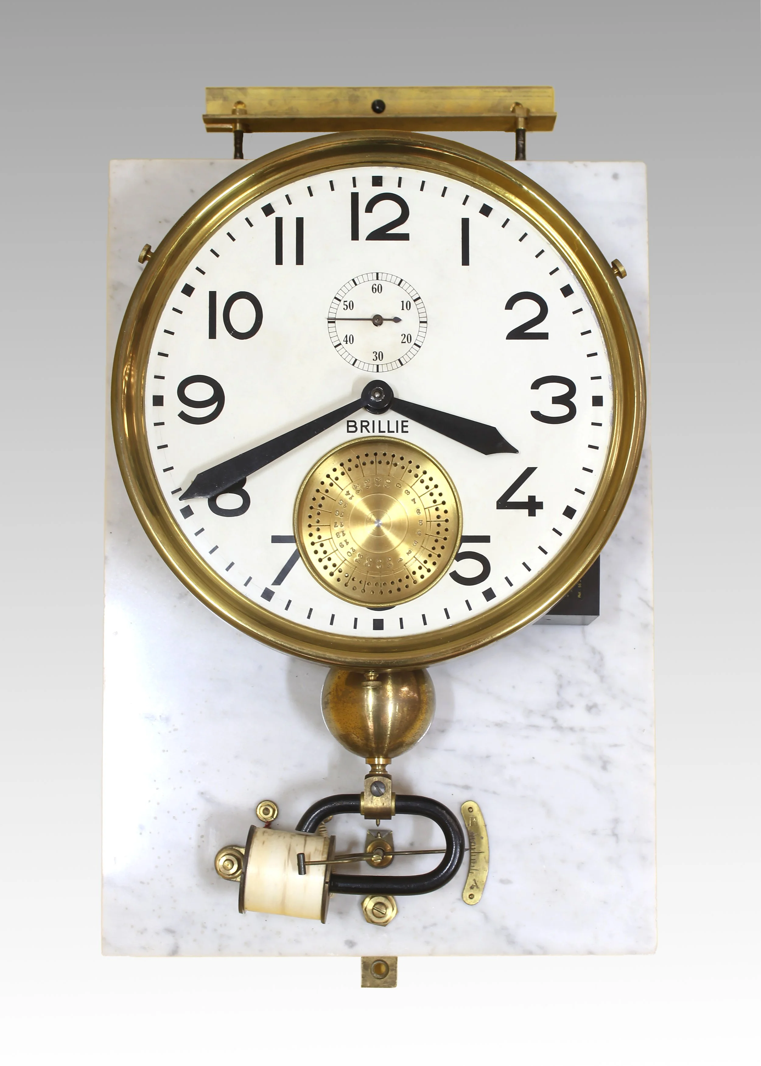 Electrique Brillie Wall Clock Regulator SOLD — Chalfont Clocks Repairs ...