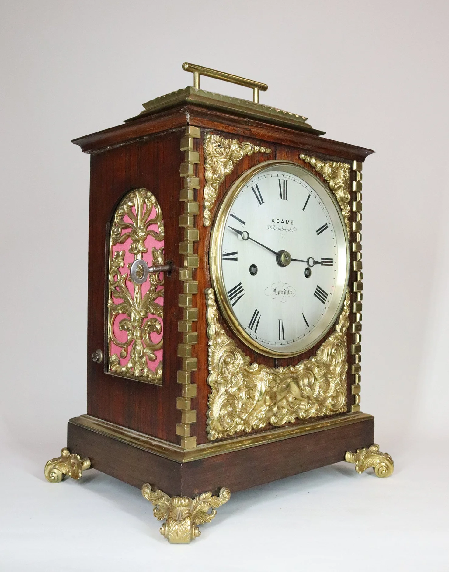 A Diminutive Bracket Clock by Adams of Lombard Street — Chalfont Clocks ...