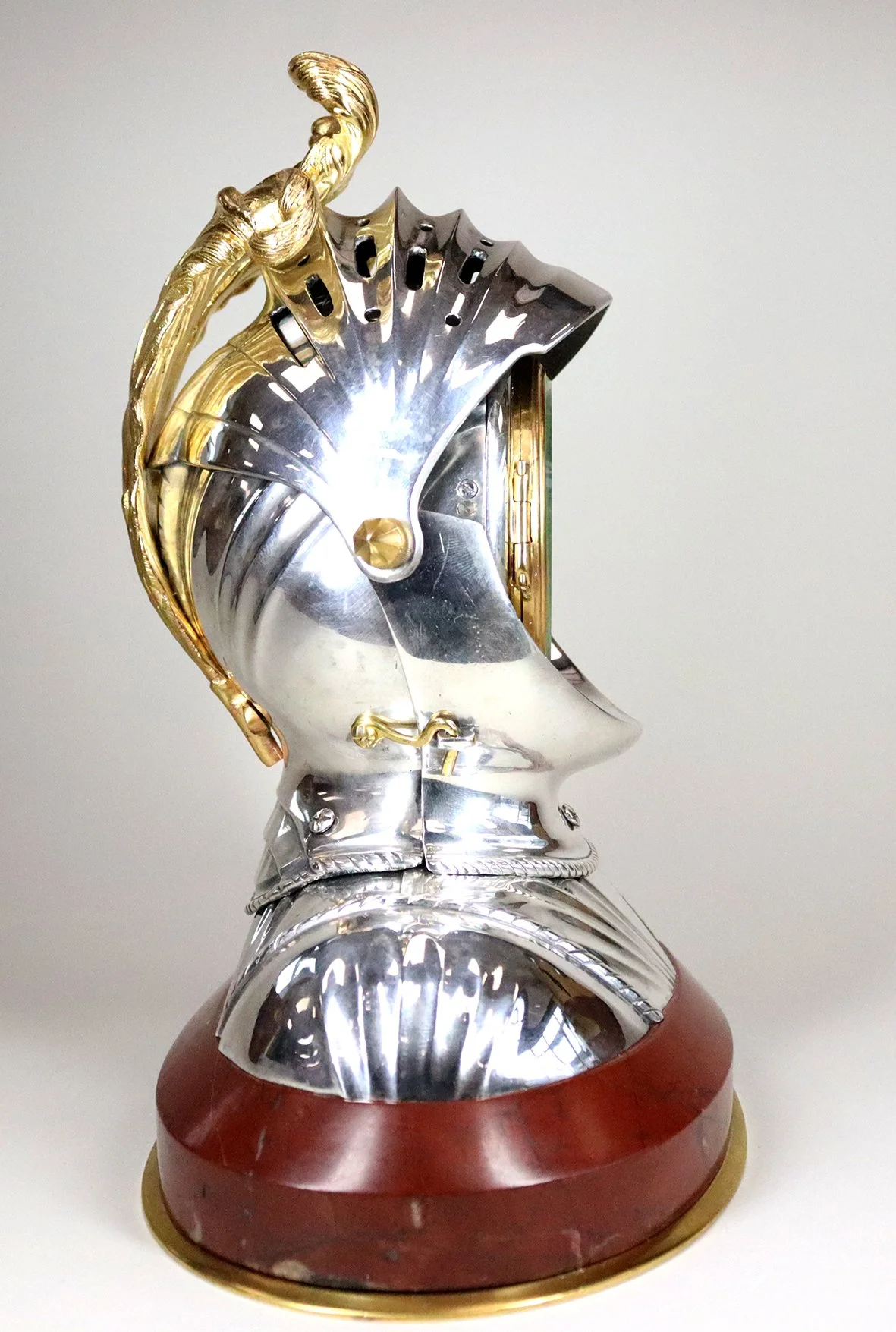 Guilmet Novelty Desk Timepiece in the shape of a Knight's Helmet ...