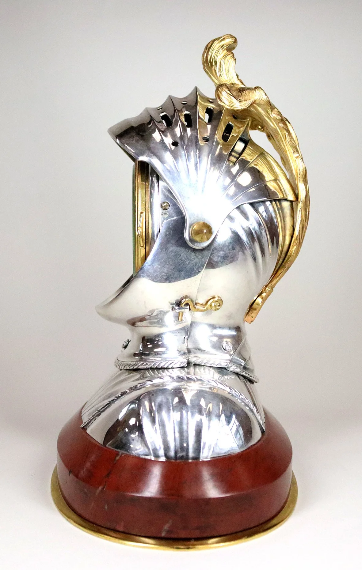 Guilmet Novelty Desk Timepiece in the shape of a Knight's Helmet ...