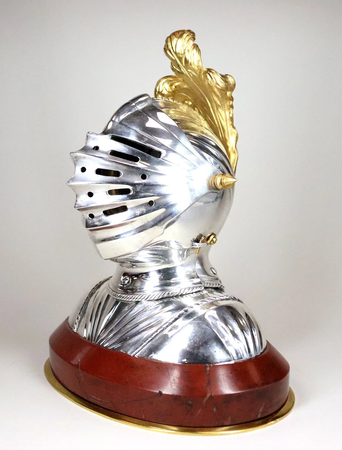 Guilmet Novelty Desk Timepiece in the shape of a Knight's Helmet ...