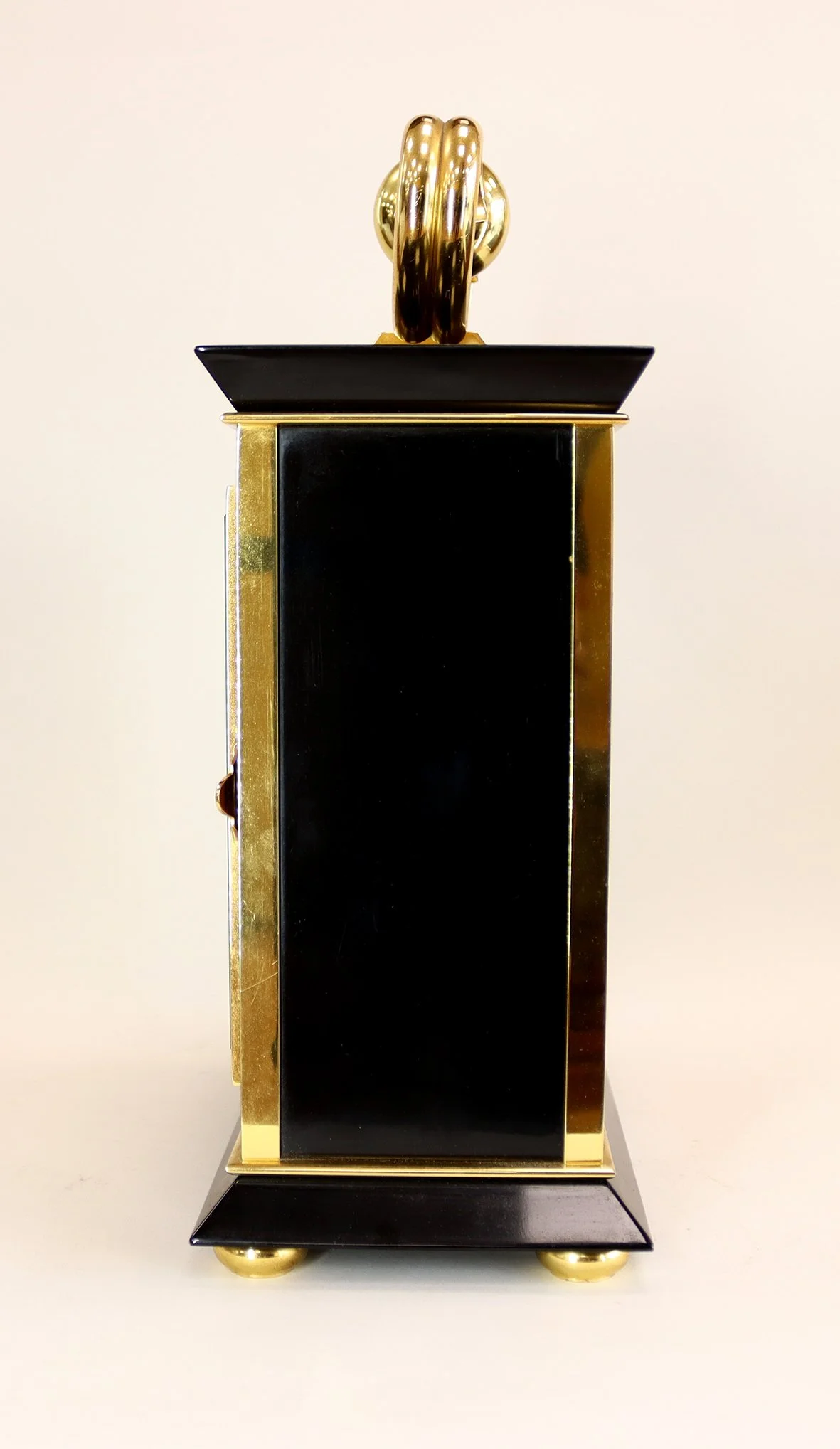 Mid Century Parcel Gilt and Marble Striking Bracket Clock By Luxor ...
