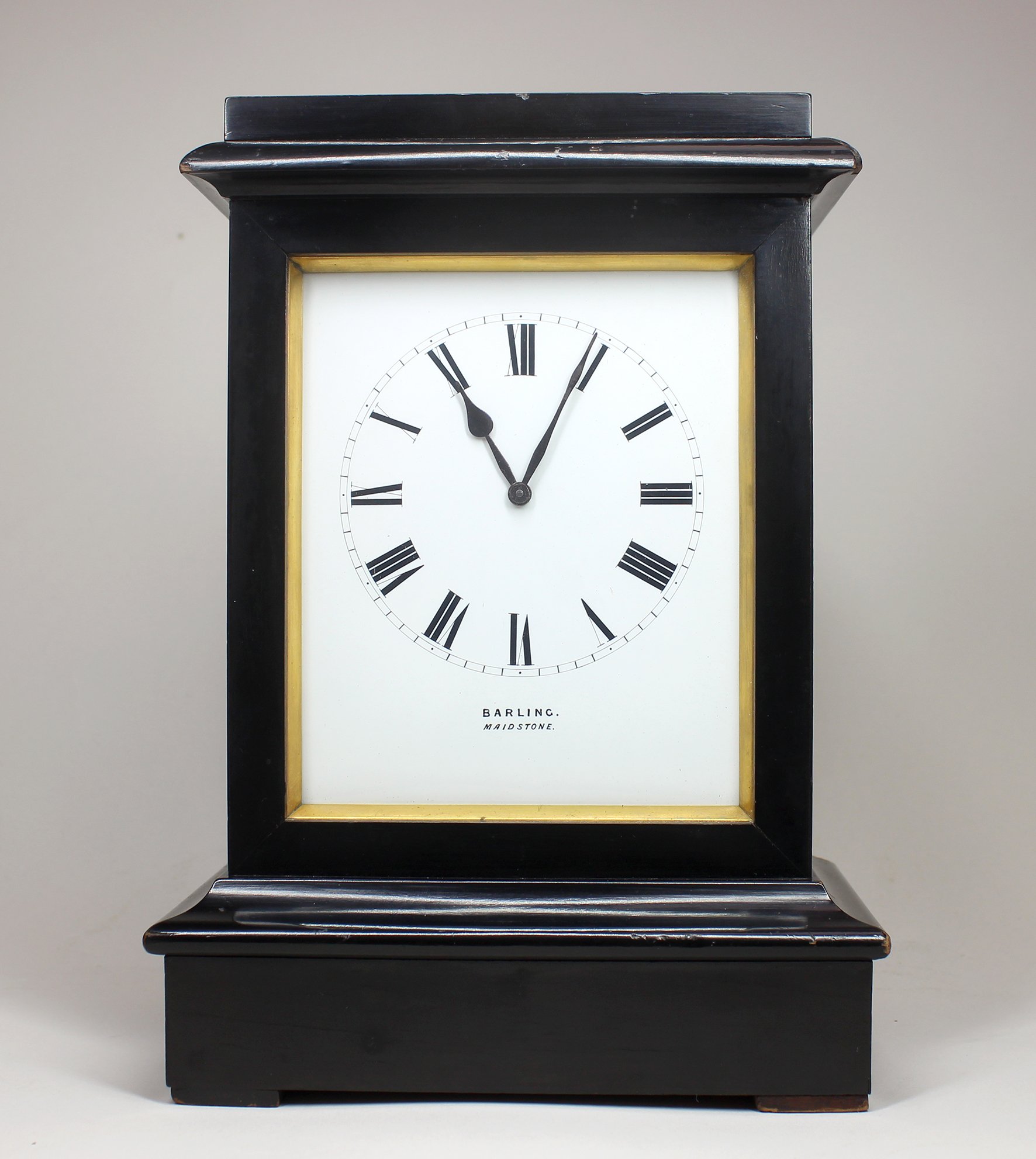 Ebonised Miniature Library Clock — Chalfont Clocks Repairs and ...
