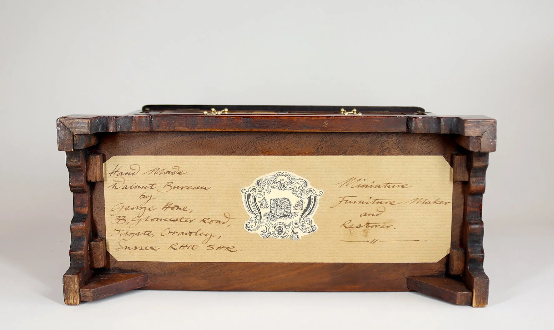 Miniature Bureau By George Hone of Sussex — Chalfont Clocks Repairs and ...