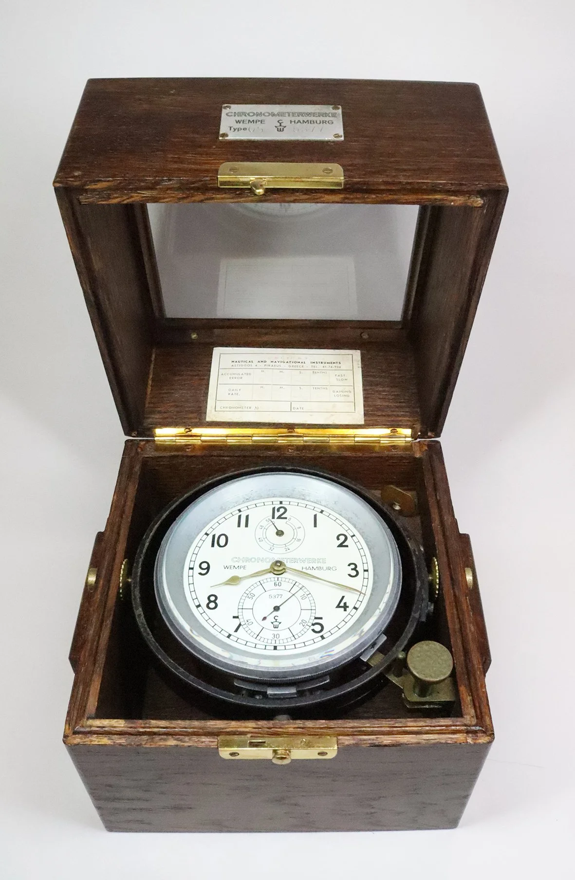Marine Chronometer By Wempe — Chalfont Clocks Repairs and Restoration ...