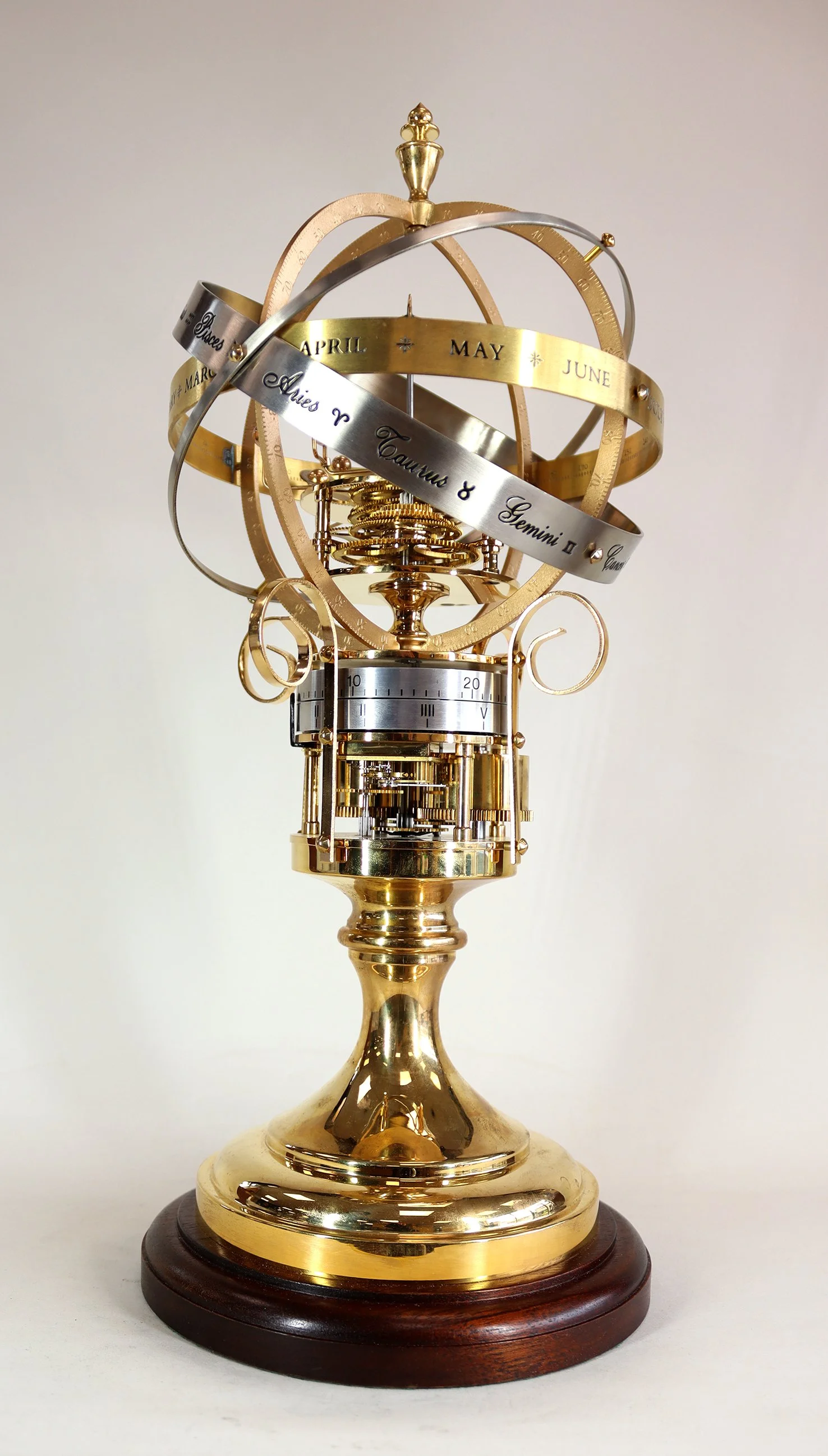Limited Edition Mid-Century Orrery Clock by Devon Clocks — Chalfont ...