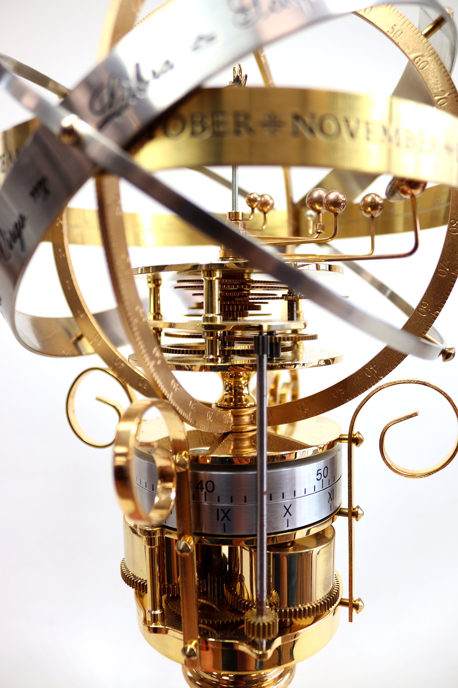 Limited Edition Mid-Century Orrery Clock by Devon Clocks — Chalfont ...