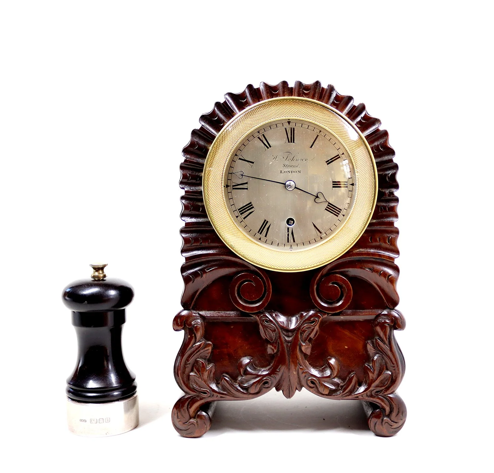 Miniature Single Fusee Bracket Clock By William Johnson, Strand, London ...