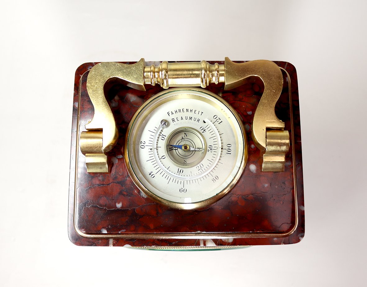 Giant Rouge Marble Carriage Clock — Chalfont Clocks Repairs and ...