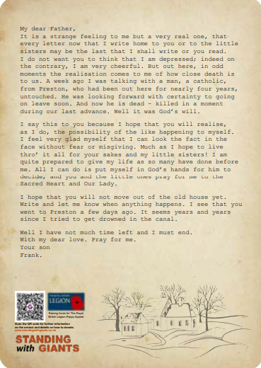 Letters home — Standing With Giants