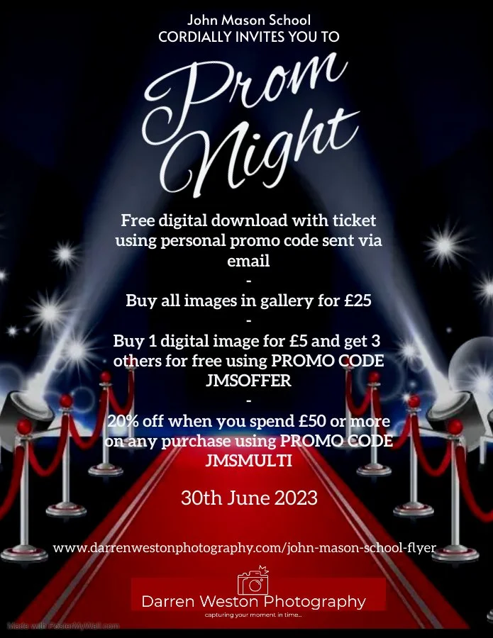 Oxfordshire School Prom Flyers - (Promo codes and Offers)
