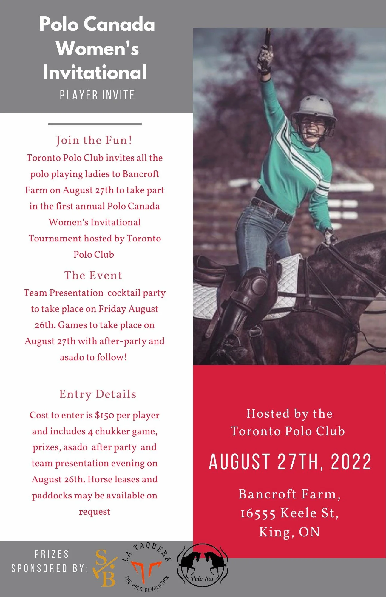 Tournament Schedule — Toronto Polo Club