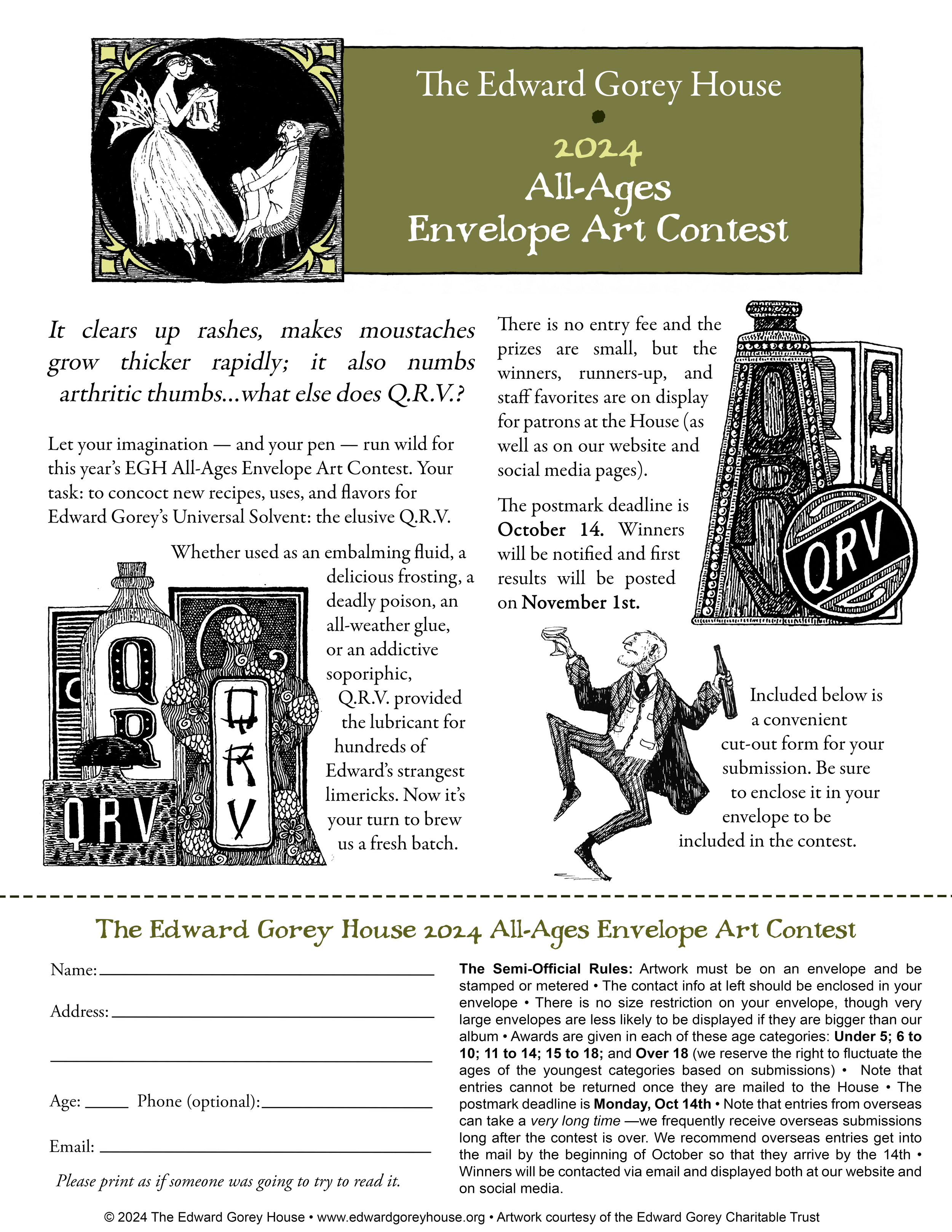 The 2024 All-Ages Envelope Art Contest — The Edward Gorey House